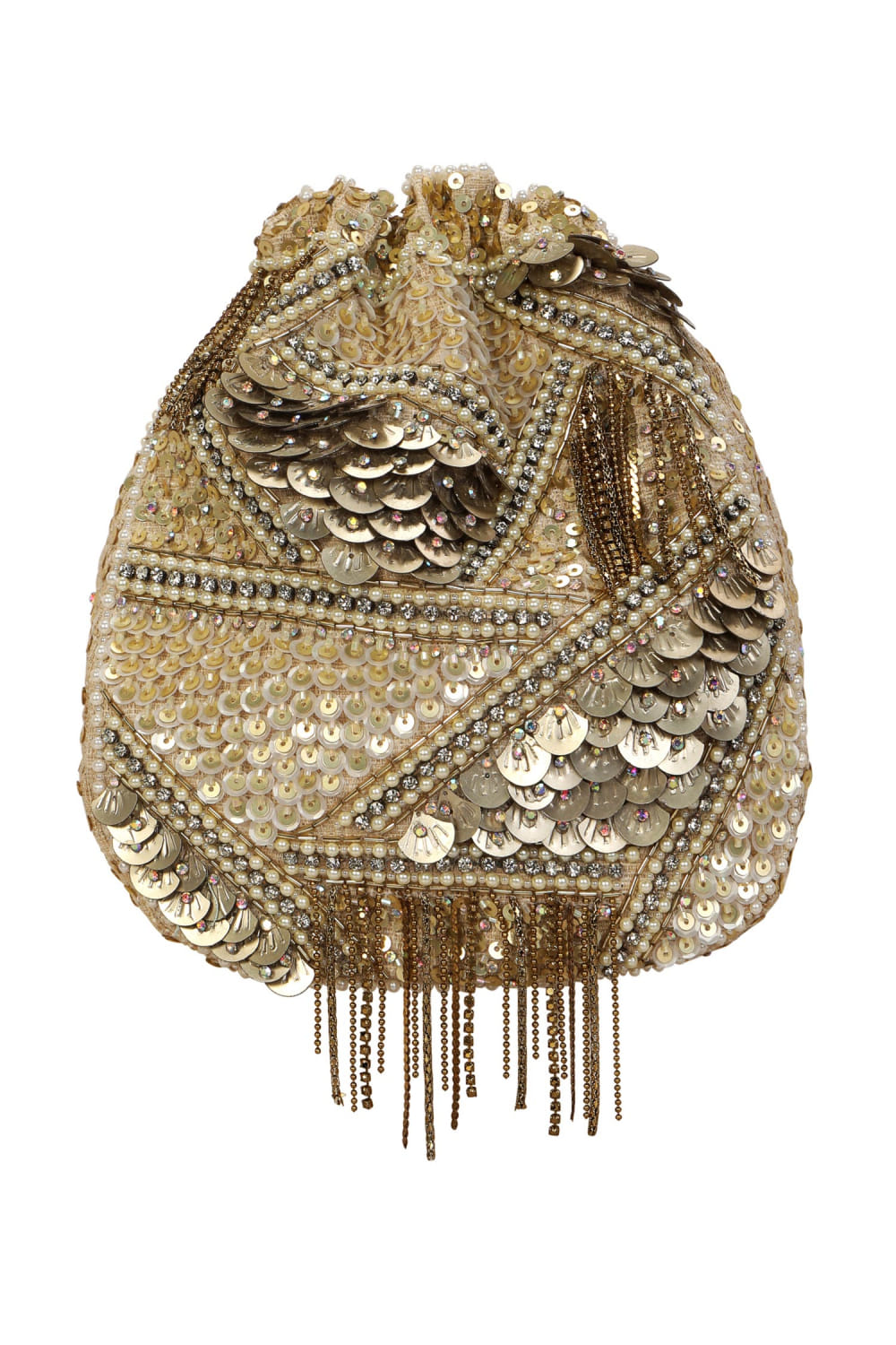 Buy Gold sequin embellished potli by Fuchsia by Aashka Mehta at Aashni ...