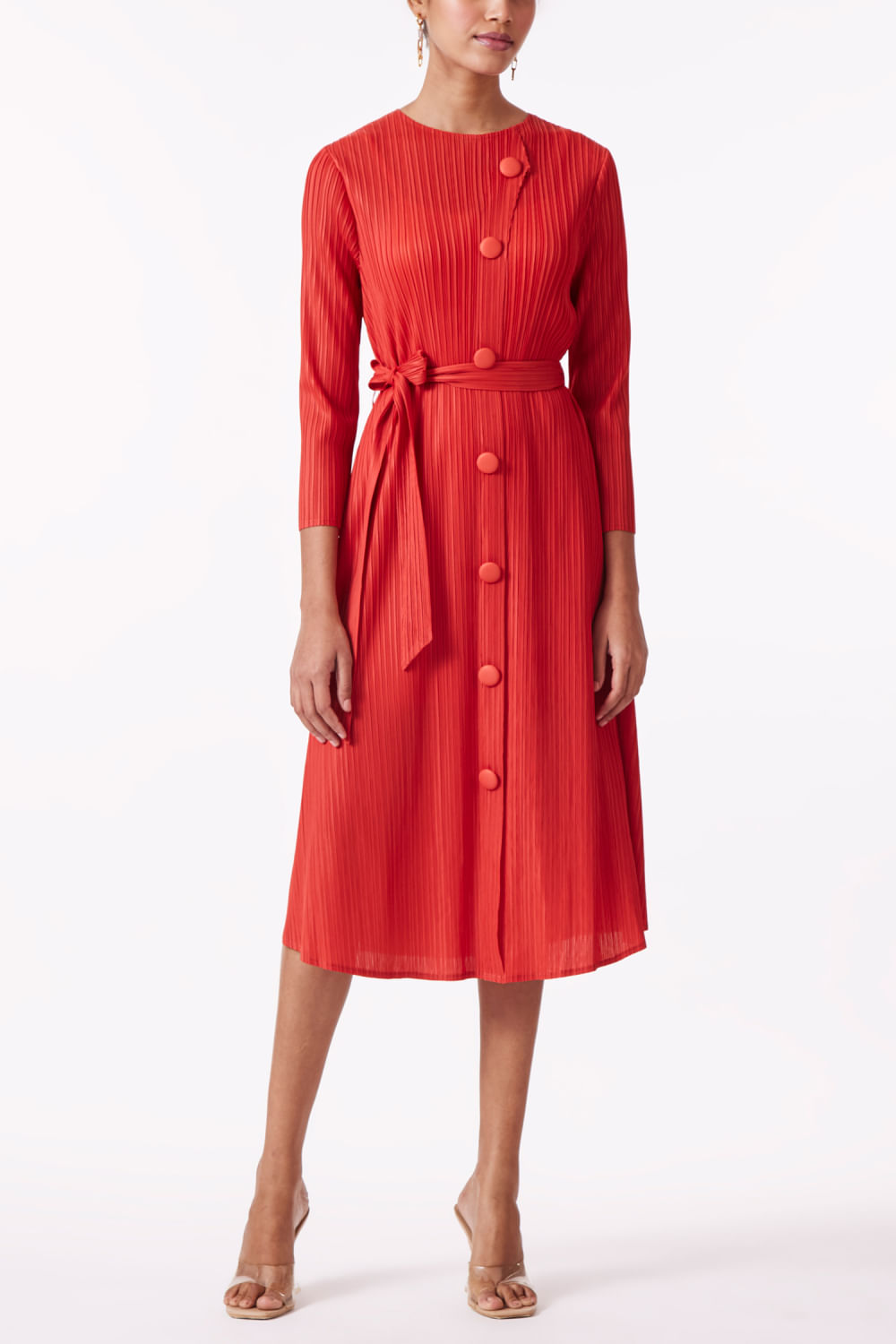 Buy Sunset orange formal dress by Scarlet Sage at Aashni and Co