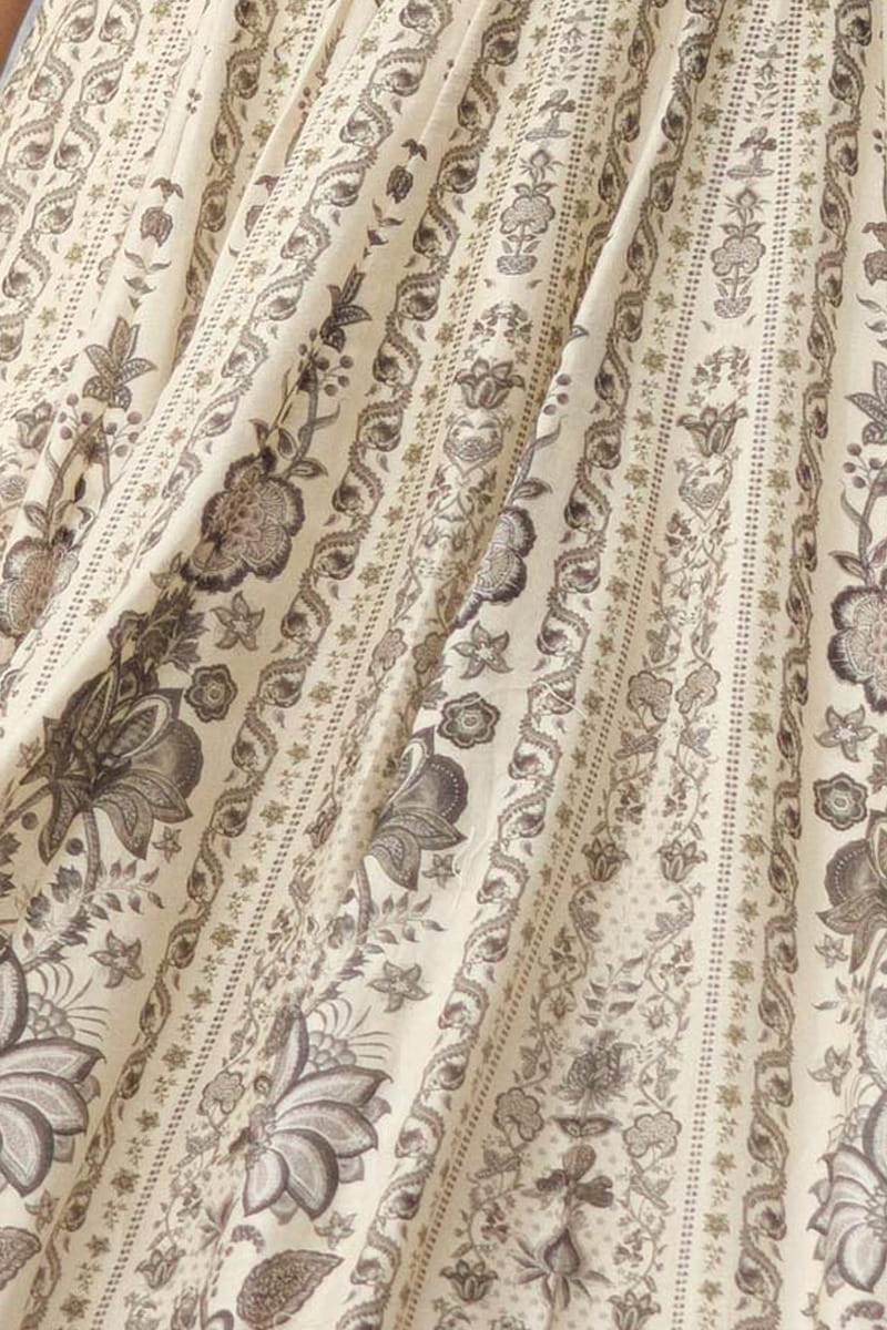 Buy White and black chintz print anarkali set by Torani at Aashni and Co